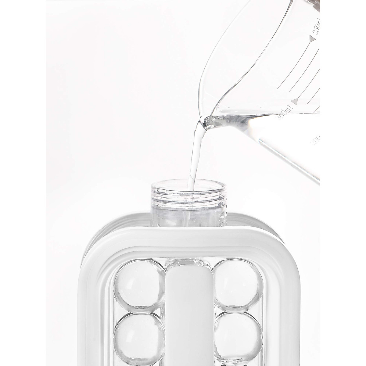 LittleStar Ice Cube Trays 2 in 1 Portable Ice Ball Maker Kettle With 17 Grids Flat Body Lid Cooling Ice Pop/Cube Molds For Hockey,Cocktail,Coffee,Whiskey,Champagne,Beer,Juice,Water (Gray)