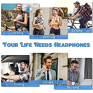 Bluetooth Headphones Wireless Earbuds Waterproof Over Ear Earhooks Bluetooth 5.3 Running Earphones with Wireless Charging Case Digital LED Display Built-in Mic Headset for Sport Running Workout Gym