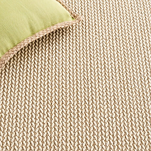 SAFAVIEH Natural Fiber Collection Area Rug - 8' x 10', Beige, Sisal Design, Easy Care, Ideal for High Traffic Areas in Living Room, Bedroom (NF475B)