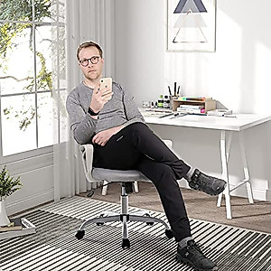 Office Chair Ergonomic Computer Chair Mesh Back Desk Chair Mid Back Task Chair with Armrests/Height Adjustable for Home Office Gaming