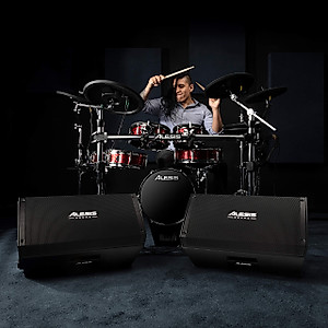 Alesis Strike Amp 12 - 12-Inch 2000-Watt Portable Drum Amplifier Speaker for Electric Drums with High-Frequency Compression Driver and Contour EQ
