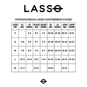 Lasso Performance Compression Athletic Socks — Increase Circulation While Running, Cycling, & Exercising - Black (Crew) - Large