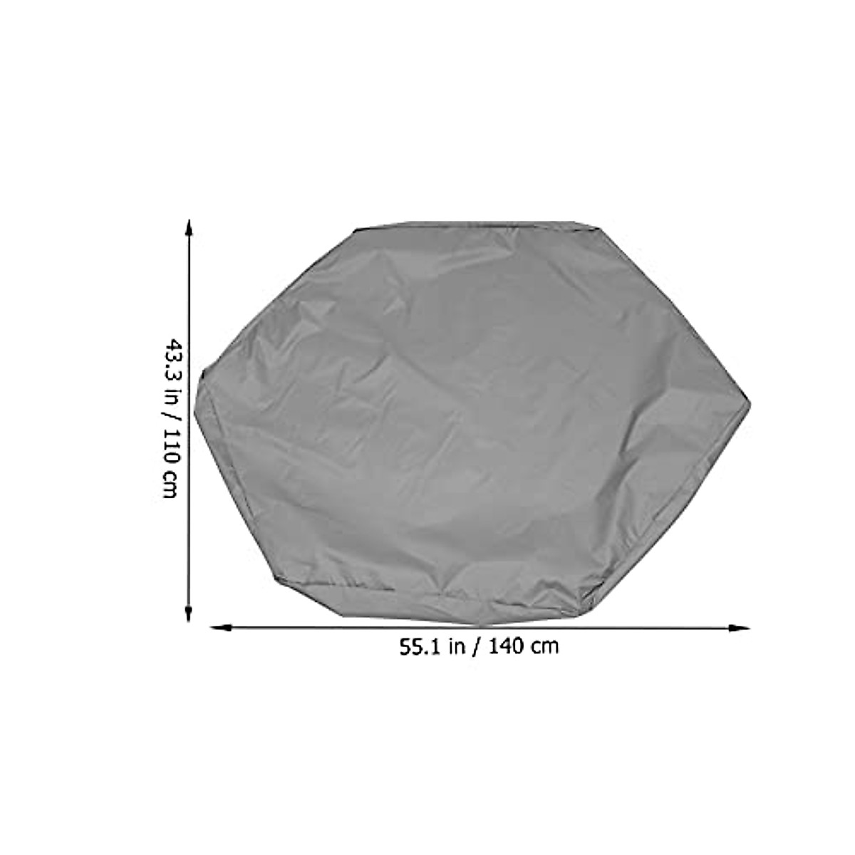 Yardwe Kids Toys 2 pcs Furnitures Pool Garden from Beach Shape Kids Spa Furniture Outdoor Sand Gray Square Cover Tool Protector Keep Tub X Canopy, Children Shield Bathtub Xxcm Outdoor Toys