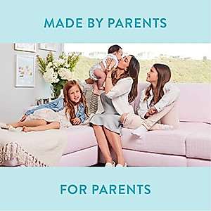 The Honest Company Clean Conscious Diapers | Plant-Based, Sustainable | Rainbow Stripes + Flower Power | Super Club Box, Size 3 (16-28 lbs), 136 Count