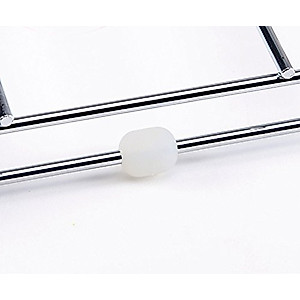 IRIS USA 12" Five-Tier Cookware Organizer, Pot and Pan Organizer Rack, Countertop and Under Cabinet Organizer, Adjustable, Rubber Feet Prevent Scratches, Silver