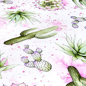 Cactus Design Crib Sheet | Extra Soft Jersey Knit Cotton | Southwest Theme