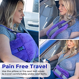 Zomaple Mastectomy Pillow - Post Surgery Pillow, Mastectomy Recovery Must Haves, Breast for After Heart Surgery, Reduction & Augmentation Patients Sleeping, Recovery Seatbelt Protection-Surgery Gift