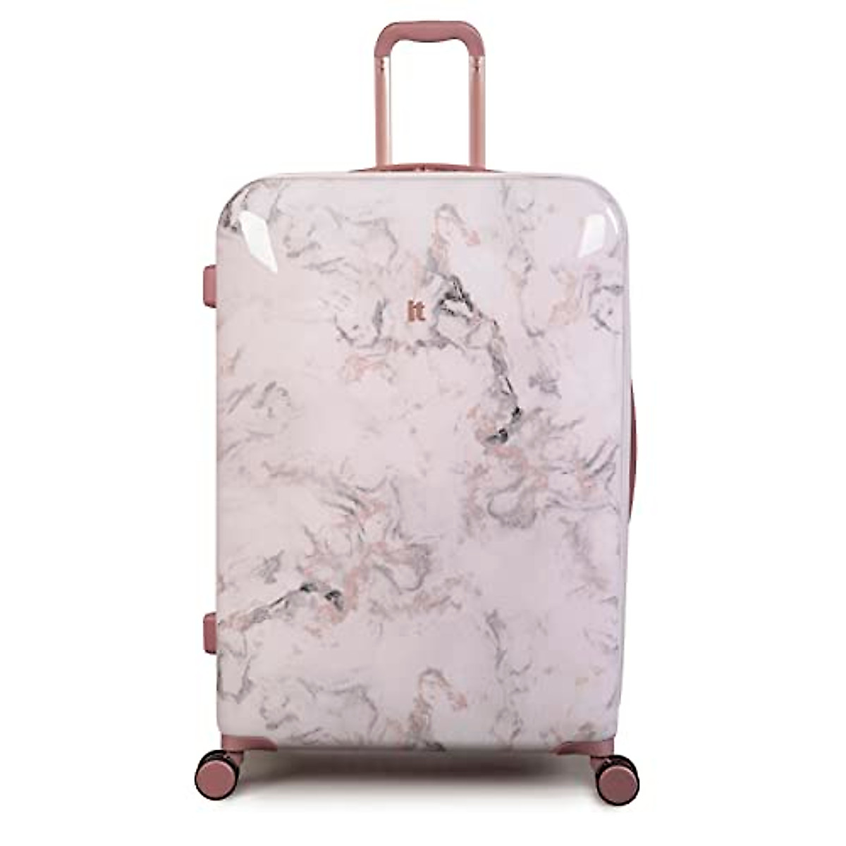 it luggage Sheen 31" Hardside Checked 8 Wheel Expandable Spinner, Marmo Rose Print, 32"