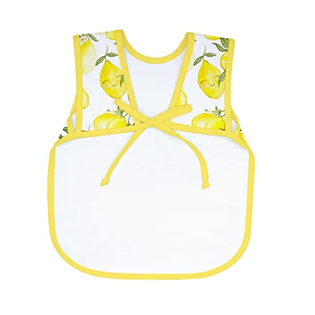 BapronBaby Fresh Lemon Bapron - Soft Waterproof Stain Resistant Bib - Machine Washable - 6m - 5yr - (Sz Baby/Toddler 6m-3T)