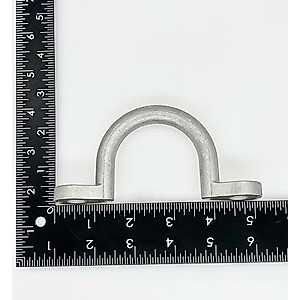 HCLLPS Replace Trailer Tie Loop 2" I.D. Aluminum Bolt-On Lashing Rope Tie Down Ring Horse (2 Pack)