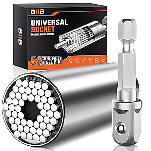 BIIB Universal Socket Tools Cool Gadgets for Men, Birthday Gifts for Men, Mens Gifts Super Socket Fathers Gifts, Unique Gifts for Men Who Have Everything, Women, Boyfriend, Husband, Dad, Grandpa