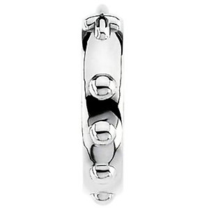 Bonyak Jewelry Sterling Silver Rosary Ring - Size 8