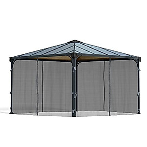 Palram - Canopia Palermo/Milano/Martinique Gazebo Netting Set - 4 Pieces