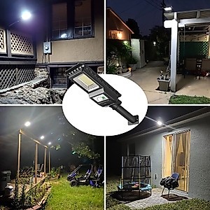 Engrepo Solar Lights Outdoor, 1000LM 156 LEDs Solar Powered Motion Sensor Light, Security Waterproof Solar Flood Light for Yard, Fence, Garden, Patio, Front Door, Shed, Deck, Path. 2 Pack