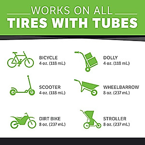 Slime 10004 Dirt Bike Tube Puncture Repair Sealant, Prevent and Repair, Suitable for All Dirt Bikes with Tubes, Non-Toxic, Eco-Friendly, 16oz Bottle