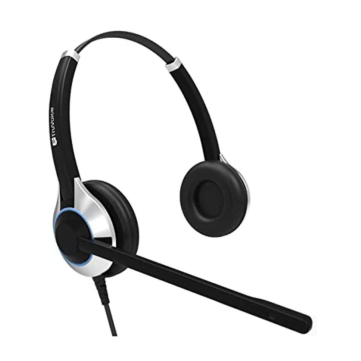 Headset Training Solution (Includes 2 x TruVoice HD-550 Premium Double Ear Headsets with Noise Canceling Microphone,Training Cord and Smart Lead - Works with 99% of Phones with RJ9 Headset Port)