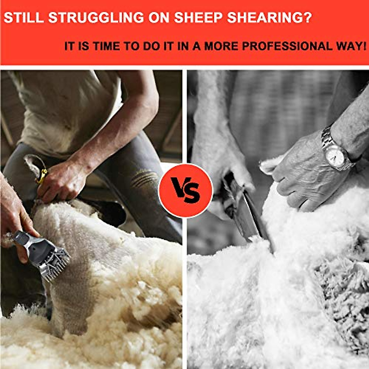 Sheep Shears,500w Professional Sheep Shearing Clippers, Pet Farm Supplies for Shaving Fur Wool in Sheep, Goats, Cattle, Farm Livestock Pet