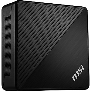 MSI Cubi 5 Mini PC, Intel Core i5-10210U, 8GB Memory, 256GB SSD, WiFi 6, BT 5.1, USB Type-C, Dual Display, Silent, Black, Windows 11 Home (10M-647US)