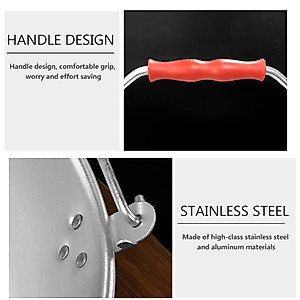 Angoily Stainless Steel Bucket Flat Back Pail Food and Water Pail Metal Utility Pail Ice Bucket Durable Pails for Kennels and Farms 9L