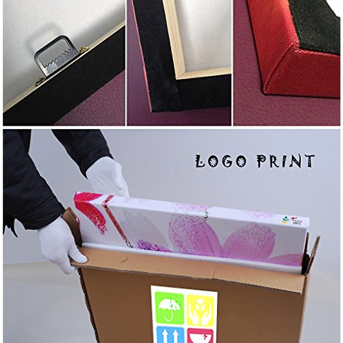 Kreative Arts Canvas Print for Home Decoration - Sunset Seascape Coco Beach Modern Painting Wall Art Picture Print on Canvas Framed and Ready to Hang 20''x30''