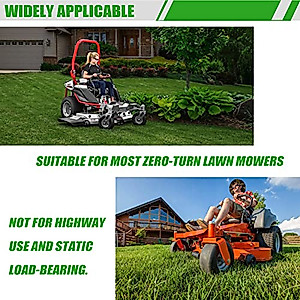 2 PCS 11x4.00-5" Flat Free Lawn Mower Tire on Wheel, 3/4" or 5/8" Bushing, 3.4"-4"-4.5-5" Centered Hub, Universal Fit Smooth Tread Tire for Zero Turn Lawn Mowers, with Universal Adapter Kit