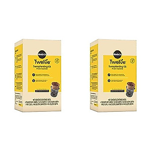 Miracle-Gro Twelve Transplanting Kit, Includes 4 Coir Liners and 4 Large Net Cups - Use Twelve Indoor Growing System - Designed for Growing Plants in Hydroponic Systems (Pack of 2)