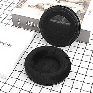 Geekria Comfort Velour Replacement Ear Pads for Beyerdynamic DT990 DT880 DT860 DT797 DT790 DT770 DT440 RSX700 MMX300 HS800 HS400 HS200 T90 T70 T5P Headphones Ear Cushions, Headset Earpads (Black)