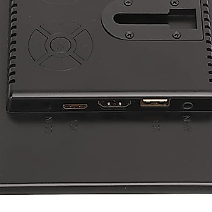 Capacitive Touchscreen Monitor, Computer Desktop Monitor Dual Speakers 7 Inch HD Multimedia Interface VGA AV DC Input for Laptop (US Plug)