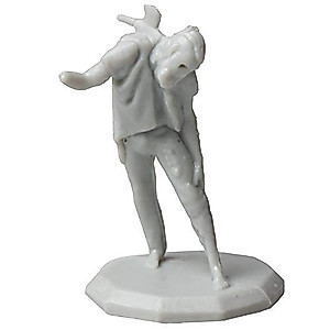 Fantasy Zombie Mini Figures – 8 Unpainted Unique Designs – 1" Hex-Sized, Compatible with DND, Pathfinder & Tabletop RPGs – Realistic, Sculpts for Spooky Games & Campaigns, House Party, Gift
