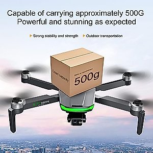 RKSTD 2.7K Camera GPS RC Drone For Adults, Foldable RC Quadcopter, Auto Return, Follow Me, Brushless Motor, Circle Flight, Waypoint Flight, Altitude Hold, Headless Mode