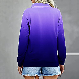 DASAYO Women's Half Zip Vintage Pullover Sweatshirt Long Sleeve Graphic Tees Aztec 80s Comfy Fall Blouse Tops for Leggings Y2K