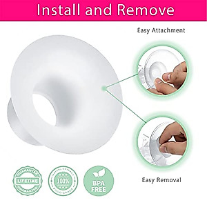 Durceler 22mm Silicone Flange Inserts Compatible with Medela/for Spectra S1 S2 / Elvie/Willow go/Momcozy S12/ TSRETE 24mm Breast Pump Shields or Freemie 25mm; Reduce Nipple Tunnel Down to 22mm