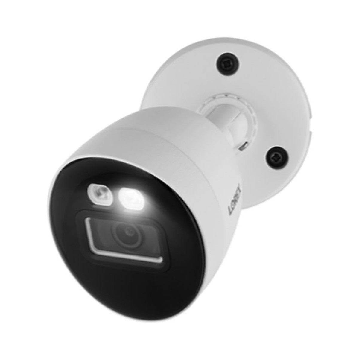 Lorex Indoor/Outdoor 4K Ultra HD Smart Deterrence CVI Wired Add-On Bullet Security Camera, Color Night Vision, Dual Warning LED Lights, Siren