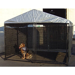 Lucky Dog Weatherguard Extra Large Shade Cloth/Winterization Kit with Grommets (57in. H x 34ft. L), Fits 10ft. X 10ft. Or 5ft. X 15ft. Outdoor Cages and Pens