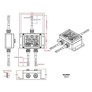 Manual and Automatic Transfer Switch, AC120V 15A ATS Auto Transfer Switch