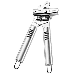 SODIAL Steel Can Opener Food-Safe with -in Opener,Can Opener Handheld