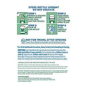 SmartMouth Original Activated & Clinical DDS Mouthwash, Bad Breath, Gums Aid, 16 fl Oz