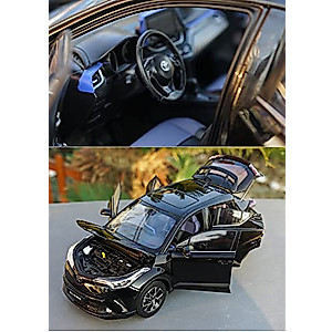 Models Vehicle Replica Car 1 18 Fit for Toyota CHR SUV Simulation Car Model Metal Diecast Minicar Scale Model Collectibles Souvenir Collectible Gift 2023 2024 (Color : Blue)