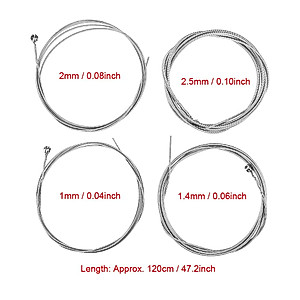 4-String Electric Bass Strings, Replacement Parts Instrument Accessory for 4-String Electric Bass