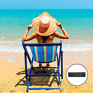 YARNOW Patio Lounge Couch Anti- Gravity Chair Recliners Replacement Fabric Cloth 63x17inch- Black