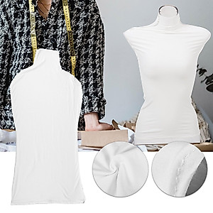 Baluue Superb Fabric Cover Female Model Cloth Accessories for Upper Body Dress Stand Form Mannequin Model ( Mannequin NOT Included ) White
