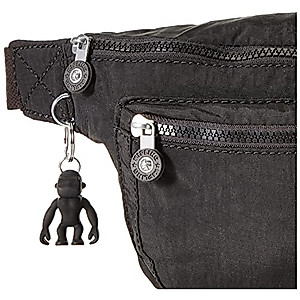 Kipling Women's Women's Yasemina Xl Waistpack, Extra Large Pack, Nylon Crossbody Fanny Waistpack, Black Noir, Extra Large US