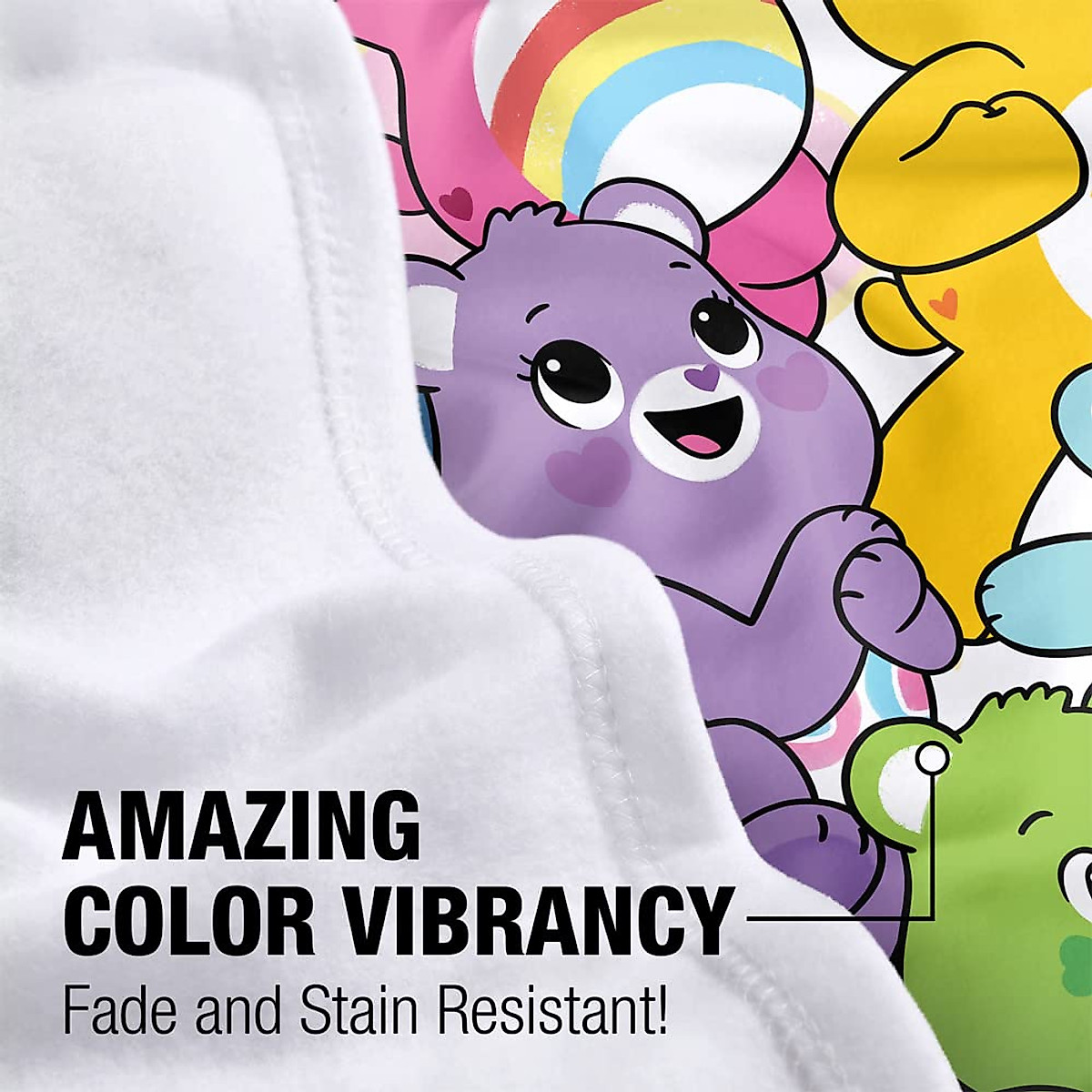 LOGOVISION Care Bears Lightweight Baby Blanket, 30"X40", Care Bears Unisex for Infants Girls & Boys