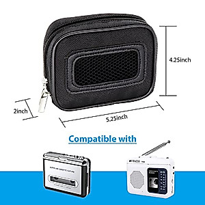 Cassette Player Case for ByronStatics/for Reshow/for DigitNow/for SEMIER /for Jensen /for Arsvita/for GPX/for Kaforble/for MYPIN /for Kedok /for TOMASHI Portable Cassette Player Recorder.(Case Only)