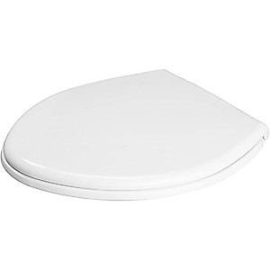 BEMIS 1000CPT Paramount Heavy Duty OVERSIZED Closed Front Toilet Seat with 1,000 lb Weight limit will Never Loosen & Reduce Call-backs, ROUND/ELONGATED, Plastic, White