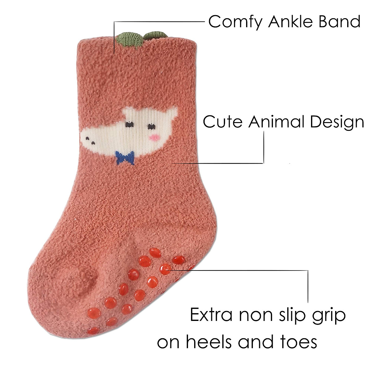 CozyWay Baby Fluffy Socks Newborn Infant Toddler Thick Warm Soft Sleeper Socks Winter Fuzzy For Girls Boys