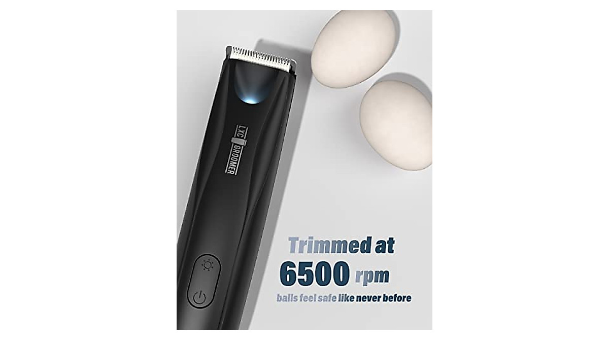 Men's Body Hair Trimmer with LED Light & Safe Grooming