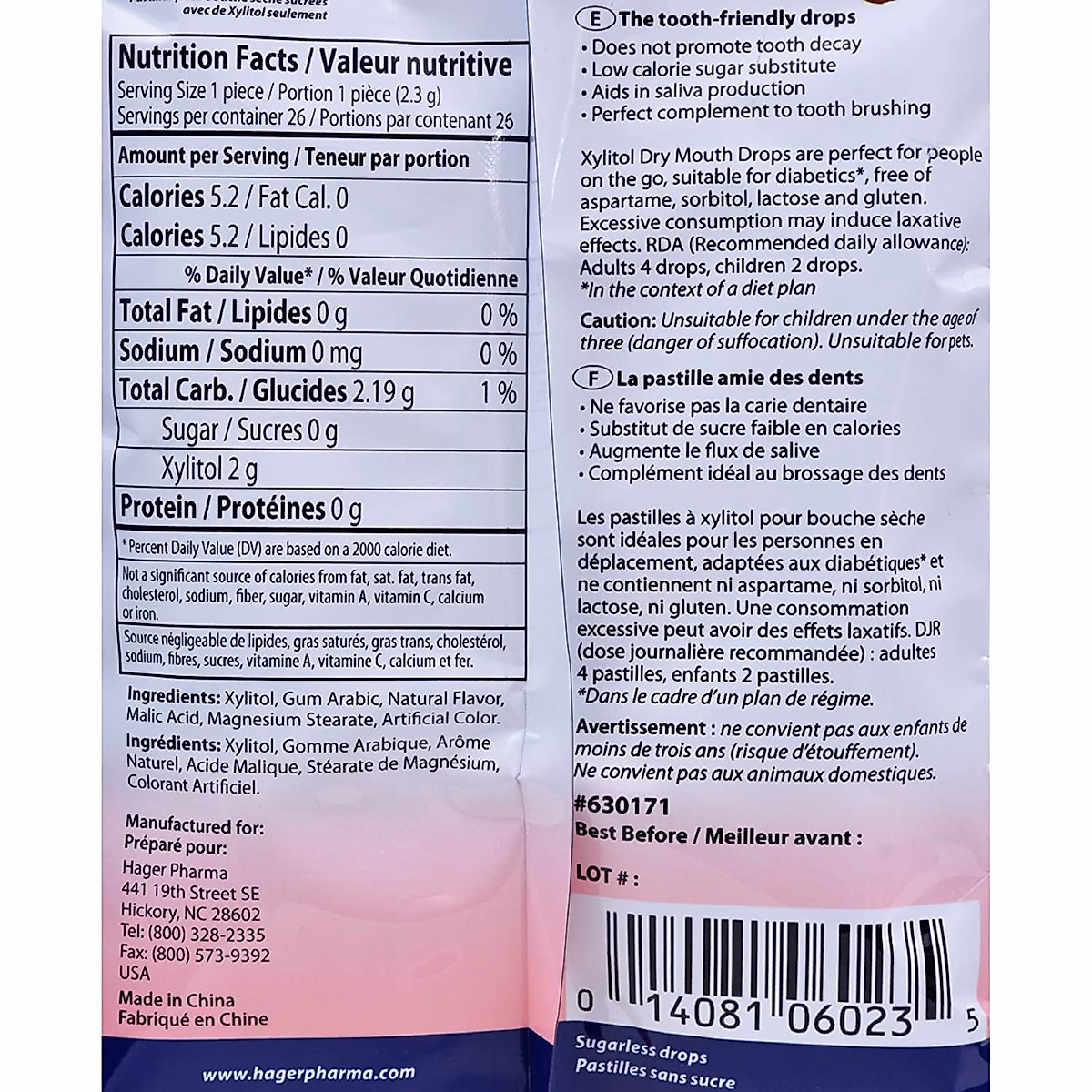 Miradent Dry Mouth Drops Cherry 2 Oz