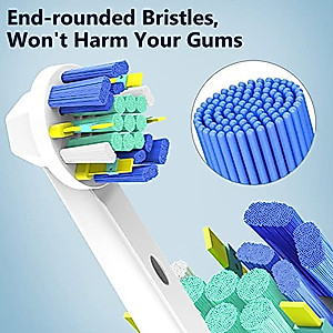 Aoremon Replacement Brush Heads for Oral b Braun Floss Action Pro 7000 Pro 1000 Pro 3000 Pro 5000 Vitality Toothbrush Models, 12Pack