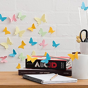 Suck UK 3D Butterfly Sticky Notes Multipack - Adhesive Paper Memo Pads